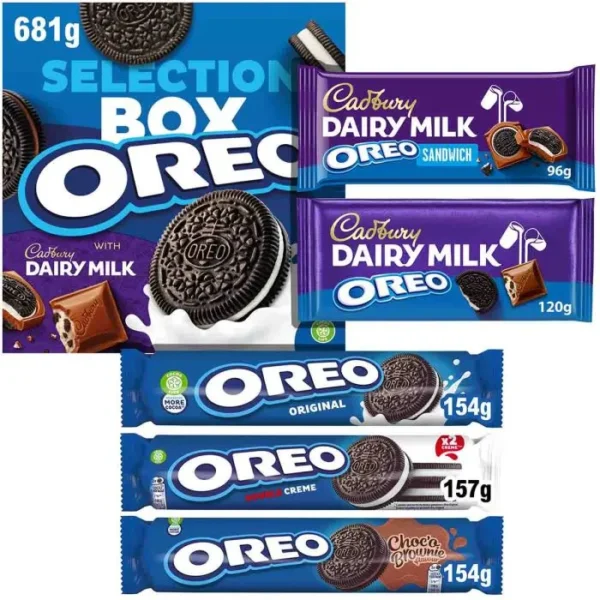 Oreo Dairy Milk Chocolate & Oreo Biscuits Selection Box 681g – CandyCrate